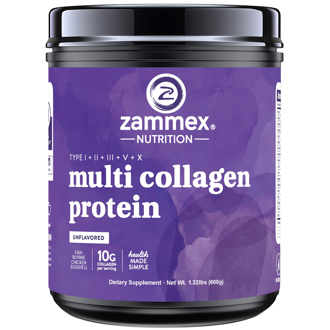 Collagen Peptides Protein Powder by Zammex | Buy Pure Collagen Powder ...